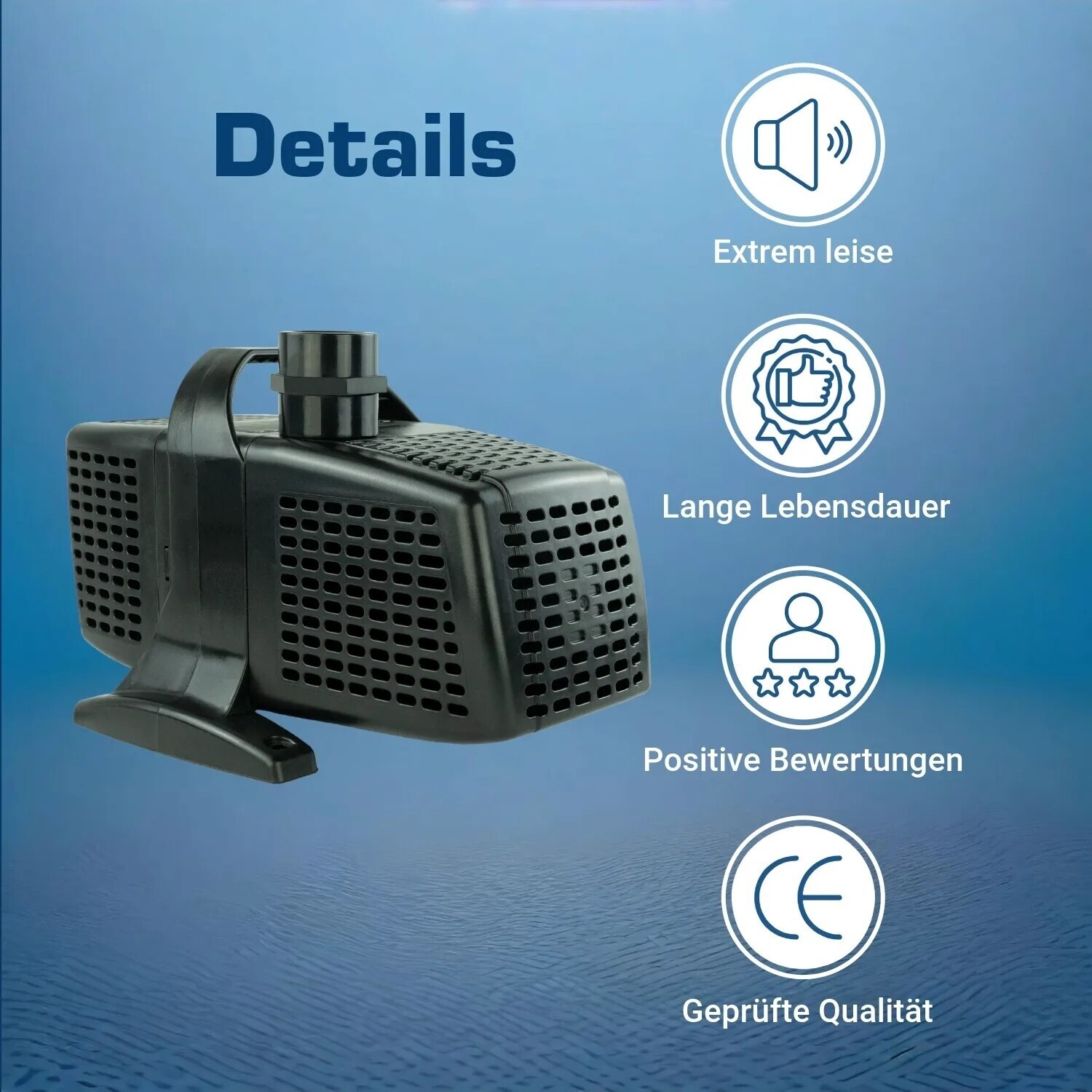 Kerry Electronics Teichpumpe 12000L/H 175W 5m Förderhöhe (KEP12000N) ab ...
