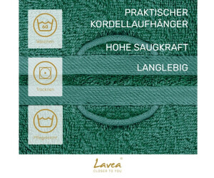 Lavea Sauna Towel MEXICO 80x200 cm (1 pc) Emerald Green desde 26,95 ...
