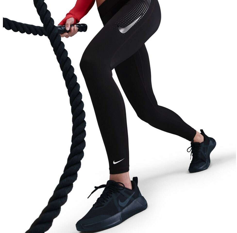 Nike Pro Full-Length Mid-Rise Leggings (HV2348-010) black/white au ...
