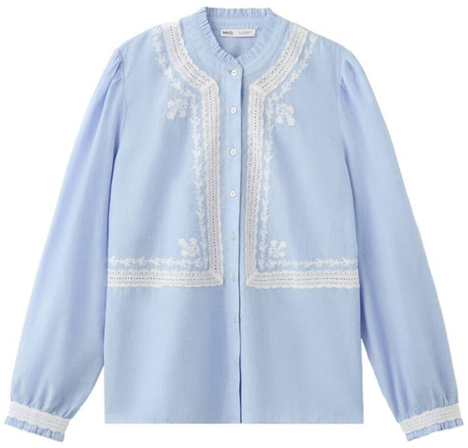 Mango LEONINE Bluse mit Rüschenärmeln (27059066) hellblau ab 45.99 ...