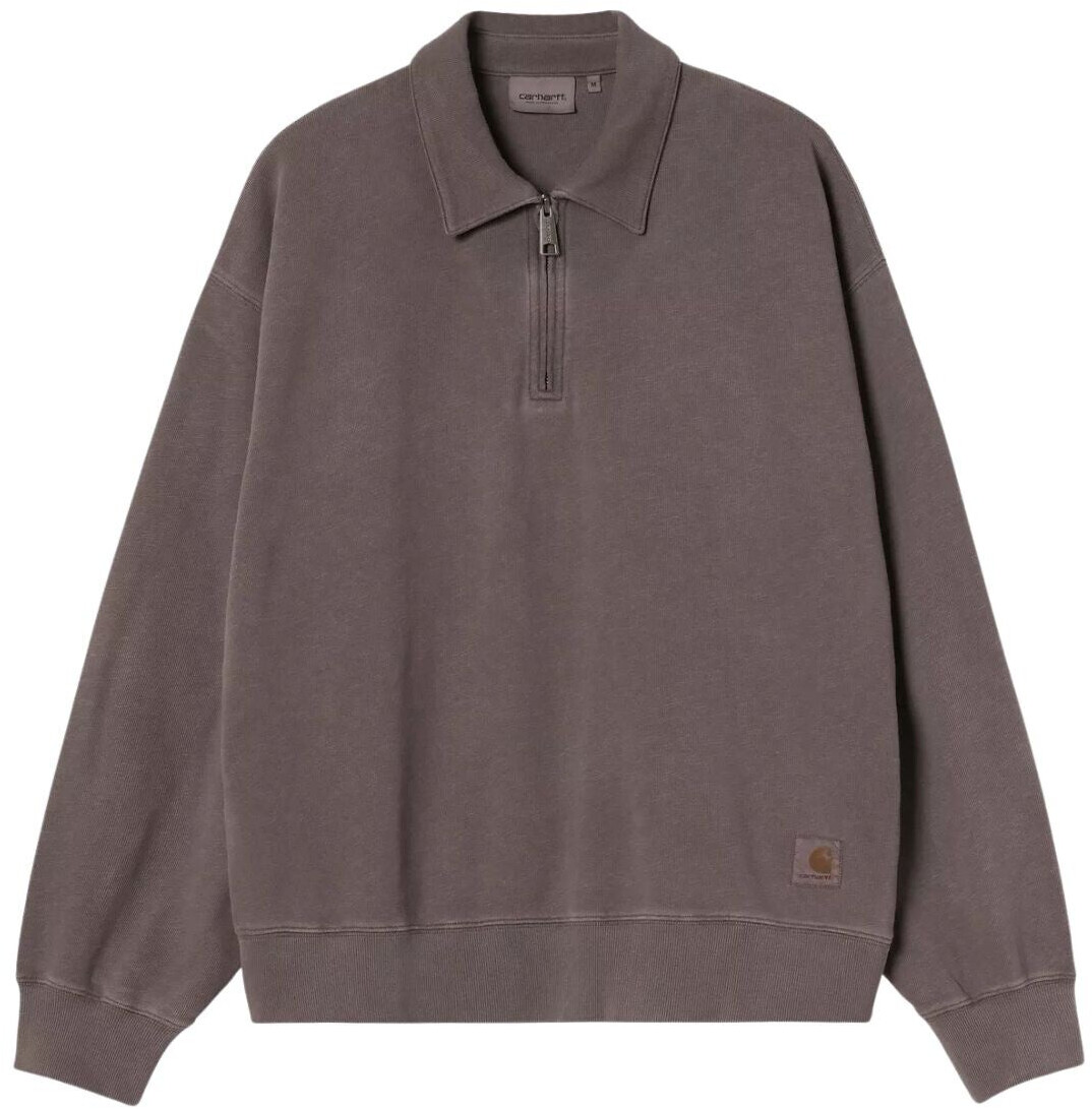 Carhartt Harper Polo Half-Zip Sweatshirt Garment Dyed (I036893.47.GD ...