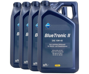 Aral BlueTronic II 10W-40 5 Liter ab 28.49 € | Vergleiche 6 Angebote ...