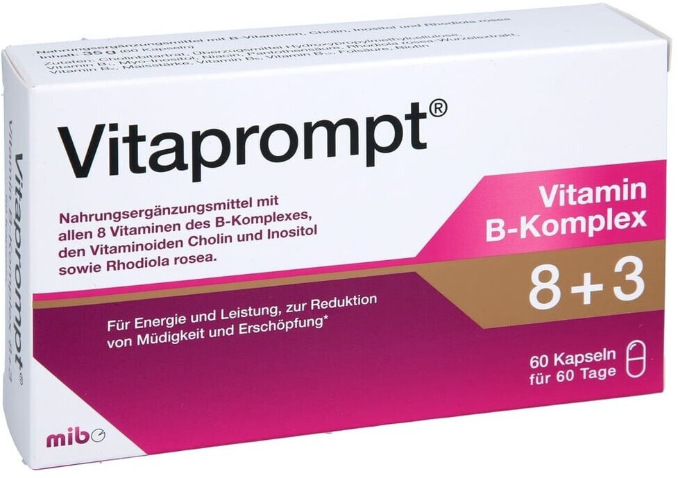 Mibe Vitaprompt Vita B-Komp 8+3 60 St ab 11.98 € | Vergleiche 31 ...