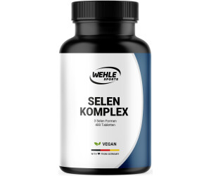 Wehle Sports Selen Hochdosiert - 400 Tabletten - 3-Fach Komplex mit ...