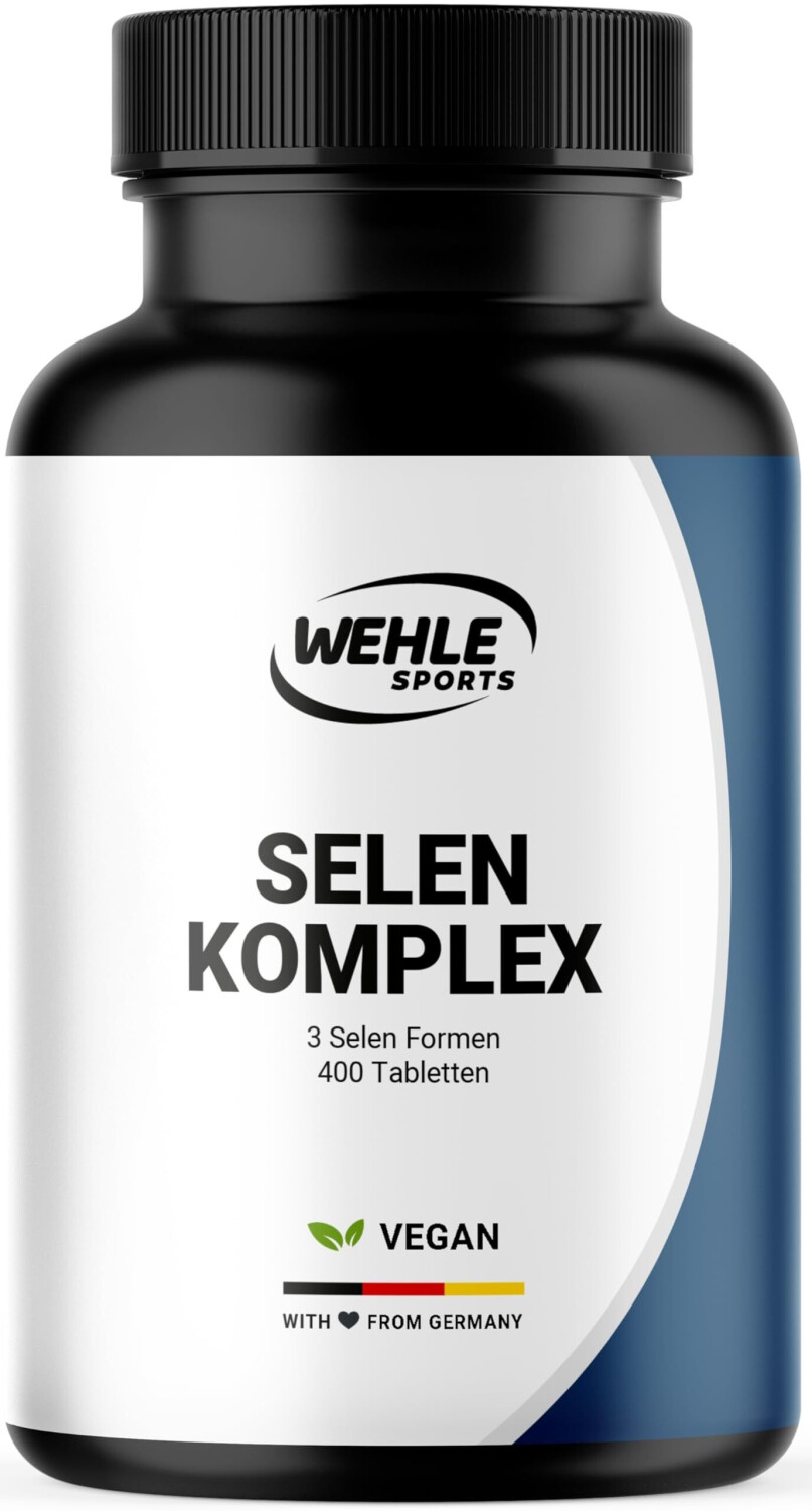 Wehle Sports Selen Hochdosiert - 400 Tabletten - 3-Fach Komplex mit ...