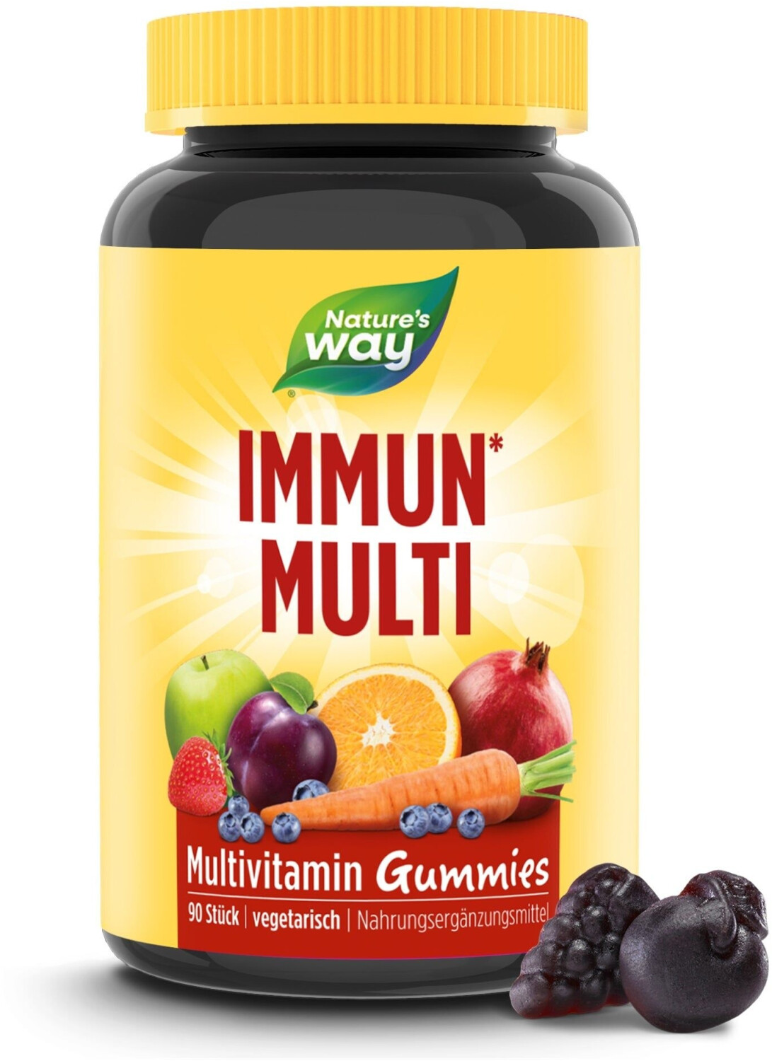 Nature's Way Immun Multivitamin Gummies – Vitamin A C D3 & Zink ...