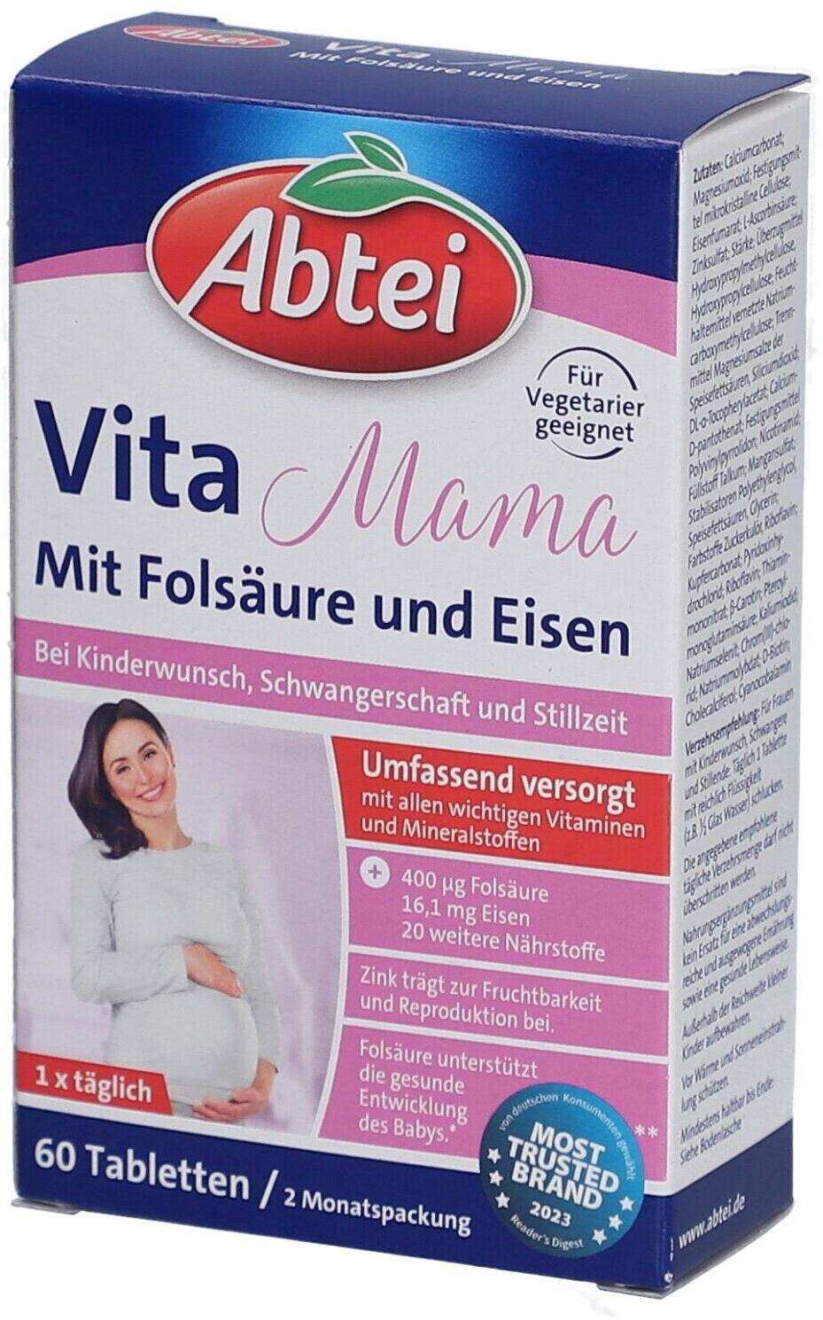 Abtei Vita Mama TiO2 free Tabletten 60 Stk. ab 10.19 € | Vergleiche 2 ...