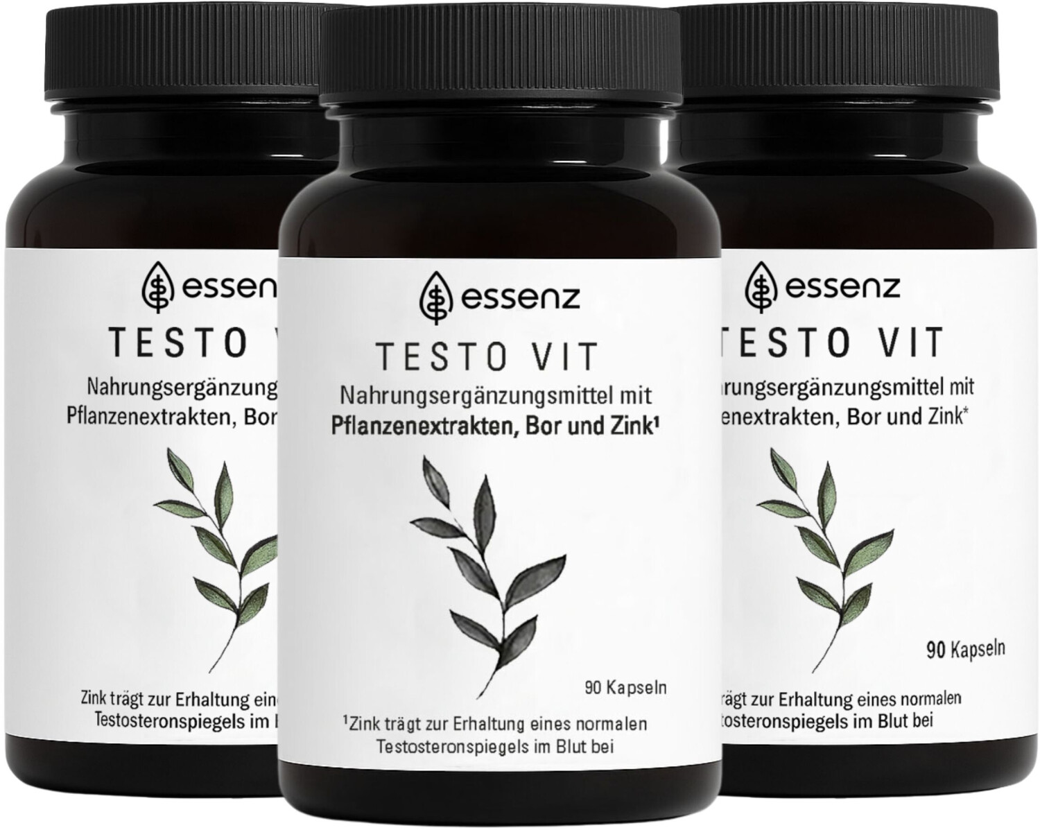 essenz Essenz Testo Vit Kapseln für Männer - Mit Ashwagandha Maca ...