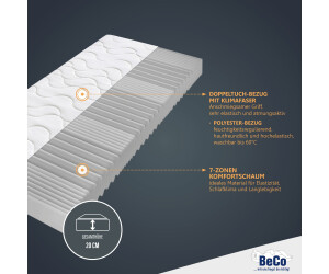 BeCo Double Deluxe 20 100x200cm H3 Polyester Bezug ab 159.7 ...