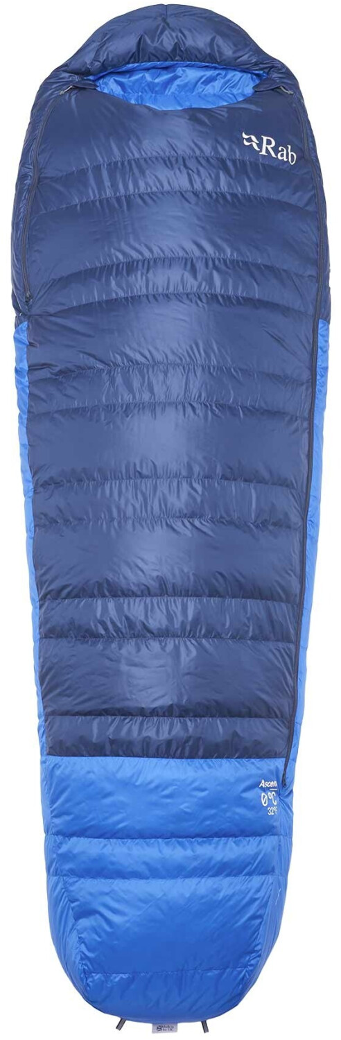 Rab Ascent 0C / 32F (Regular - 185 cm, Zip left) Tempest Blue / Maya ...