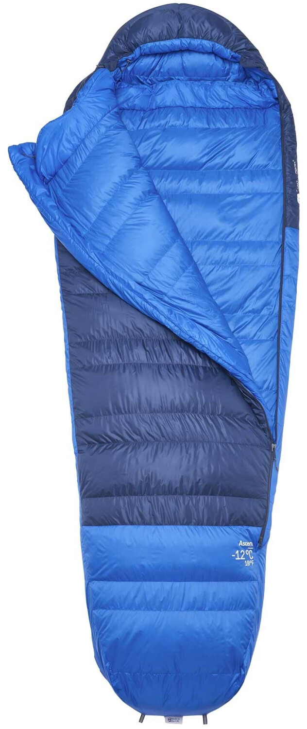 Rab Ascent -12C / 10F (Regular Wide - 185 cm, Zip left) Tempest Blue ...