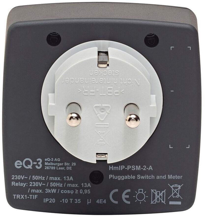 HomeMatic Schalt-Mess-Steckdose HmIP-PSM-2-A (161599A0) ab 56.66 ...