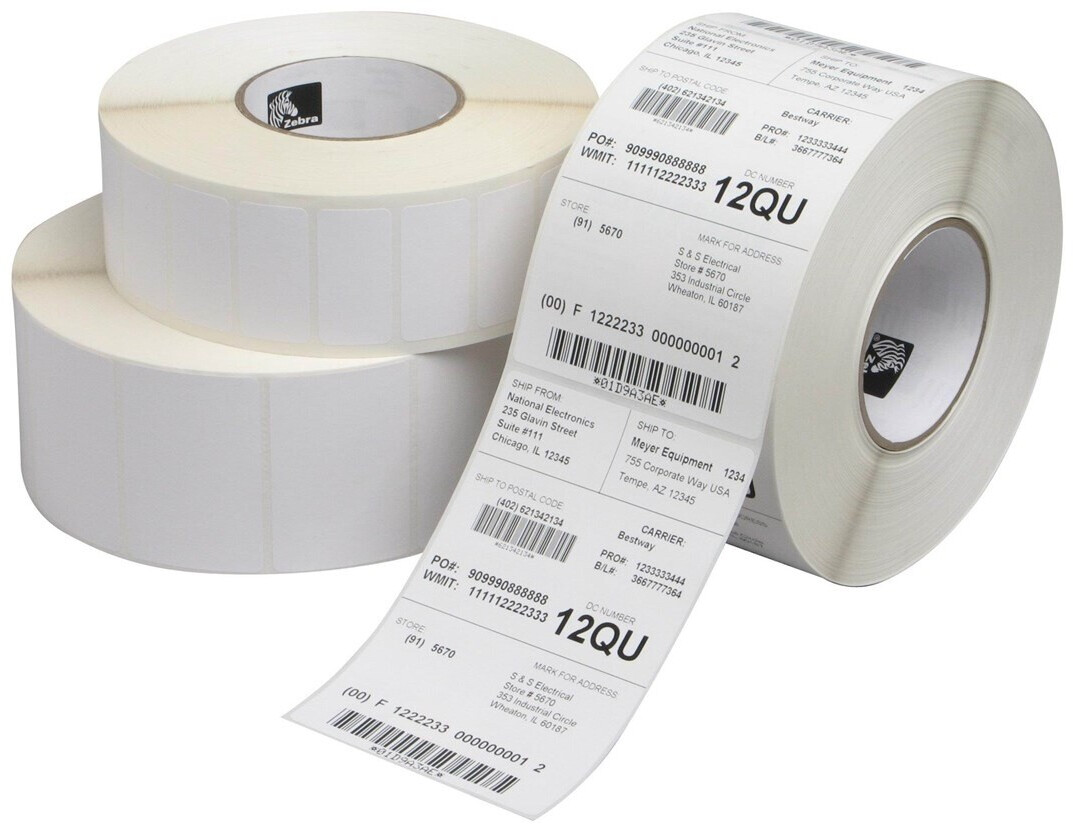 Zebra Label, Paper, 38x140mm, Thermal Transfer, Z-PERFORM 1000T ...