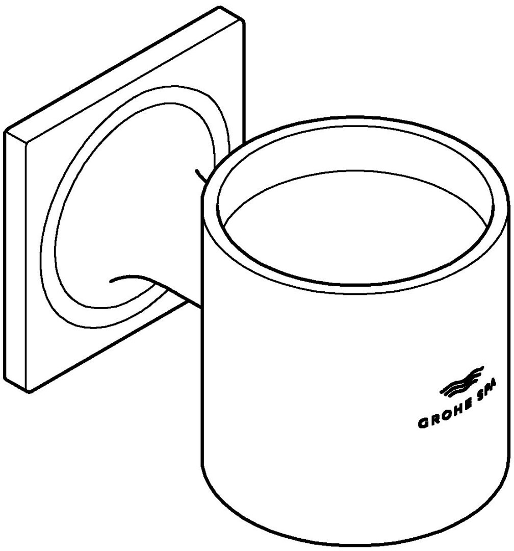 GROHE Halter Allure 40278_1 für Glas oder Seifenspender cool sunrise ...