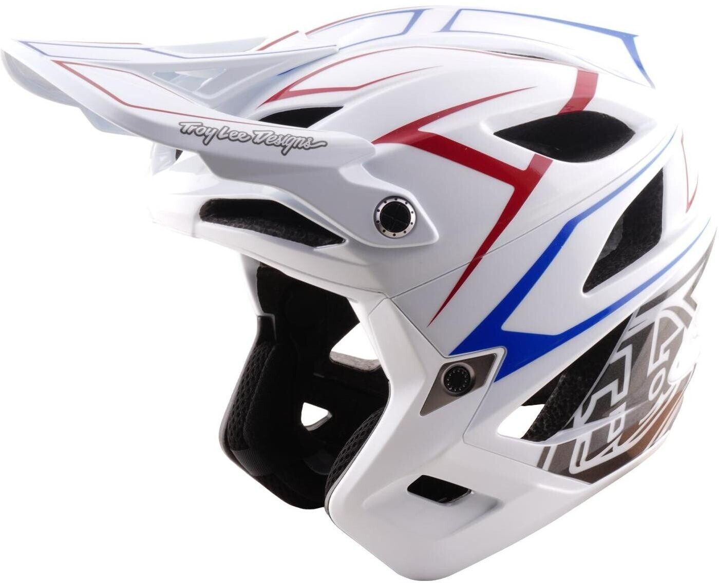 Troy Lee Designs Stage Stunt DownhillHelmet Pinstripe White ab 231.99 ...