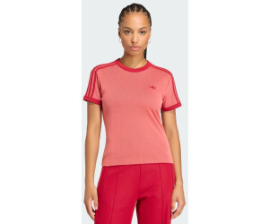 Adidas HEATHER 3-STREIFEN CALI T-SHIRT Team Victory Red / Preloved ...