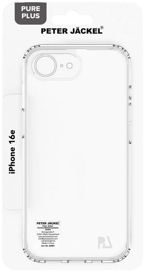 Peter Jäckel Back Cover Pure Plus iPhone 17e/16e Transparent ab 19.46 ...