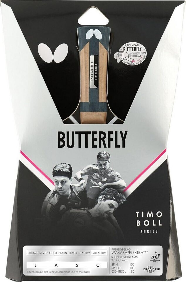 Butterfly Timo Boll Paladium | Racket Schläger Tischtennis (85043) ab ...