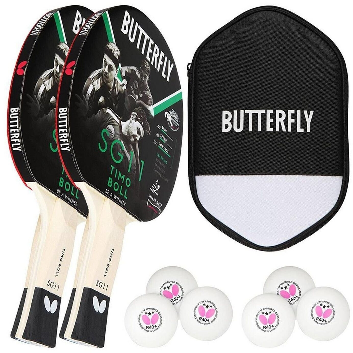 Butterfly 2x Timo Boll SG11 + + 6x 40+ 3*** (85838) ab 55.99 ...