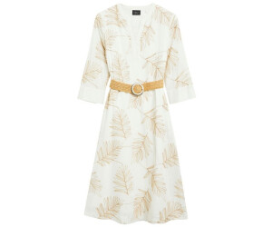 s.Oliver Leichtes Kleid mit Stickerei und Gürtel creme|beige 2180644. ...
