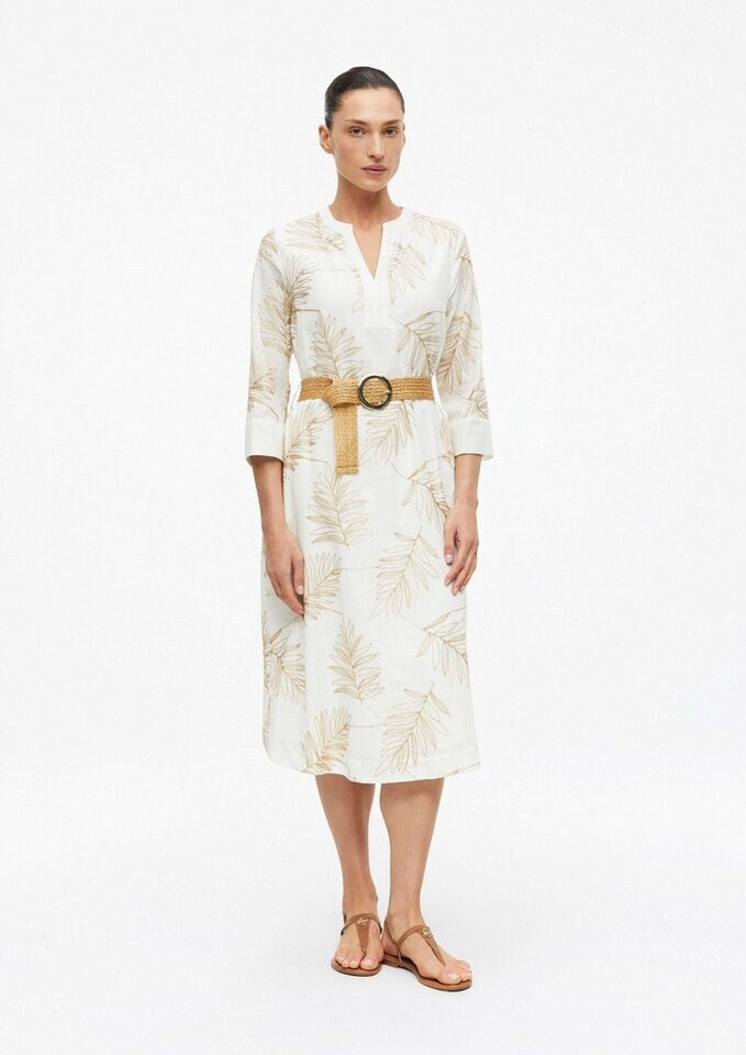 s.Oliver Leichtes Kleid mit Stickerei und Gürtel creme|beige 2180644. ...
