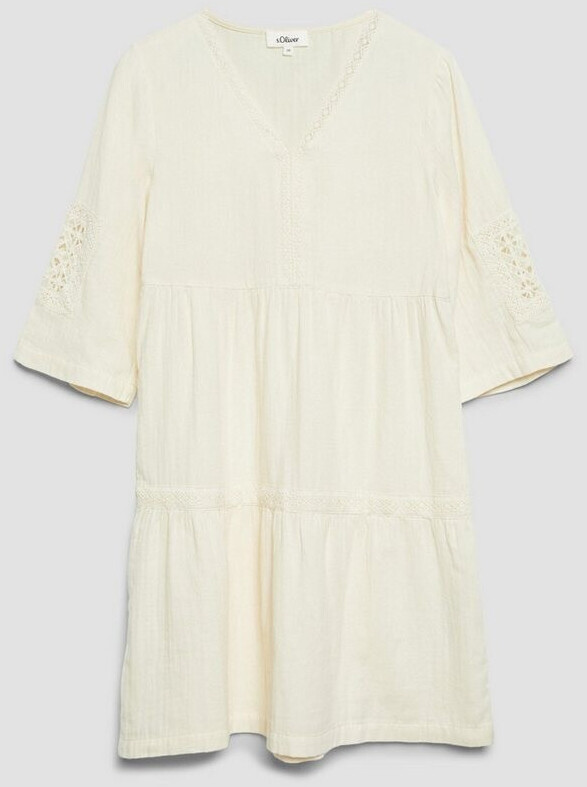 s.Oliver Musselin-Kleid mit Spitzendetails beige 2179129.8000. ab 63.99 ...