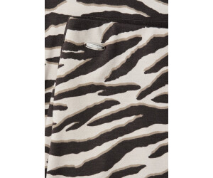 Street One Midi-Rock mit Schlitz und Animal Print Braun (A36191337276 ...