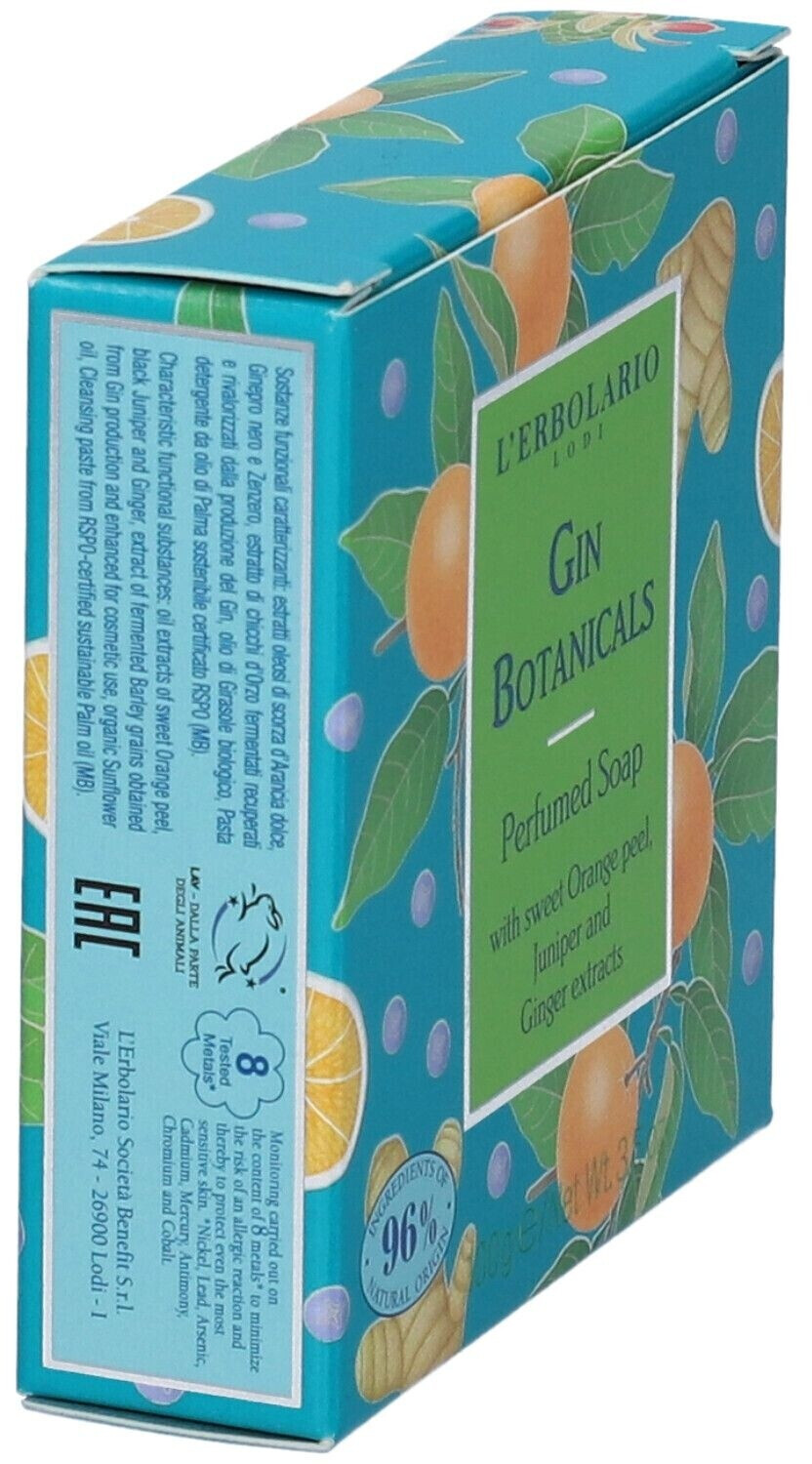 L'Erbolario Gin Botanicals Sapone Profumato 100 g - fragranza Agrumata ...