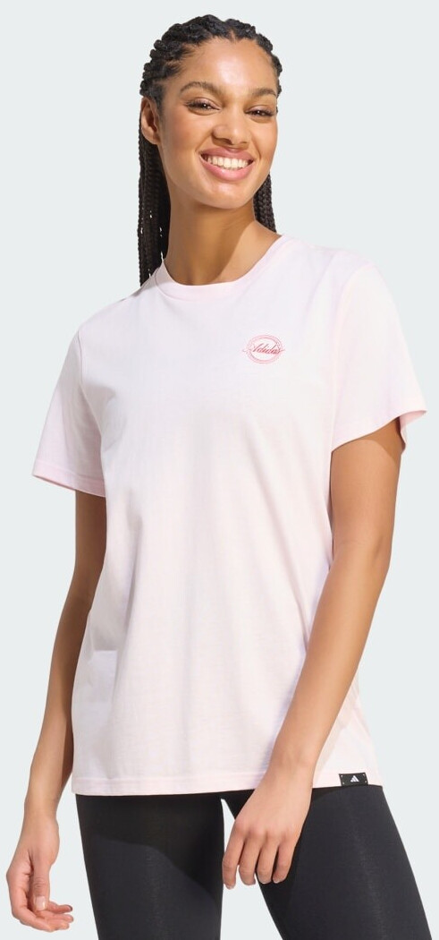 Adidas TRAVEL GRAFIK T-SHIRT; LOCKER GESCHNITTEN Distilled Pink (KT2729 ...