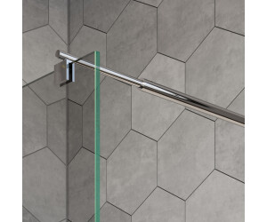 Bernstein EX101 Walk-In Duschwand 100x200cm, 10mm ESG Klarglas, Nano ...