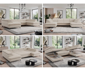 MKS Pedro U Wohnlandschaft Bouclé Beige U-Form 6-Sitzer (800000611299 ...