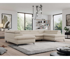 MKS Pedro U Wohnlandschaft Bouclé Beige U-Form 6-Sitzer (800000611299 ...