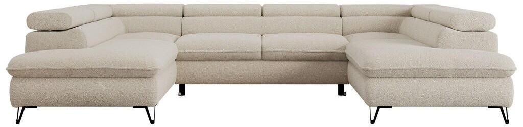 MKS Pedro U Wohnlandschaft Bouclé Beige U-Form 6-Sitzer (800000611299 ...