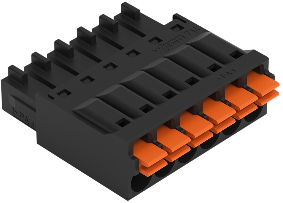 Wago 1-Leiter-Federleiste 1,5mm² schwarz (714-108) ab 386,75 ...