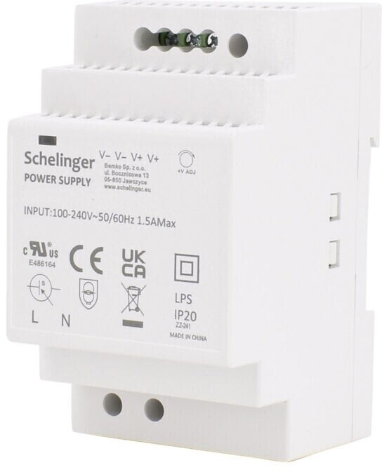 Bemko Alimentation pour rail DIN TH-35 24V DC 60W (A21-LDD060-3P-24V ...