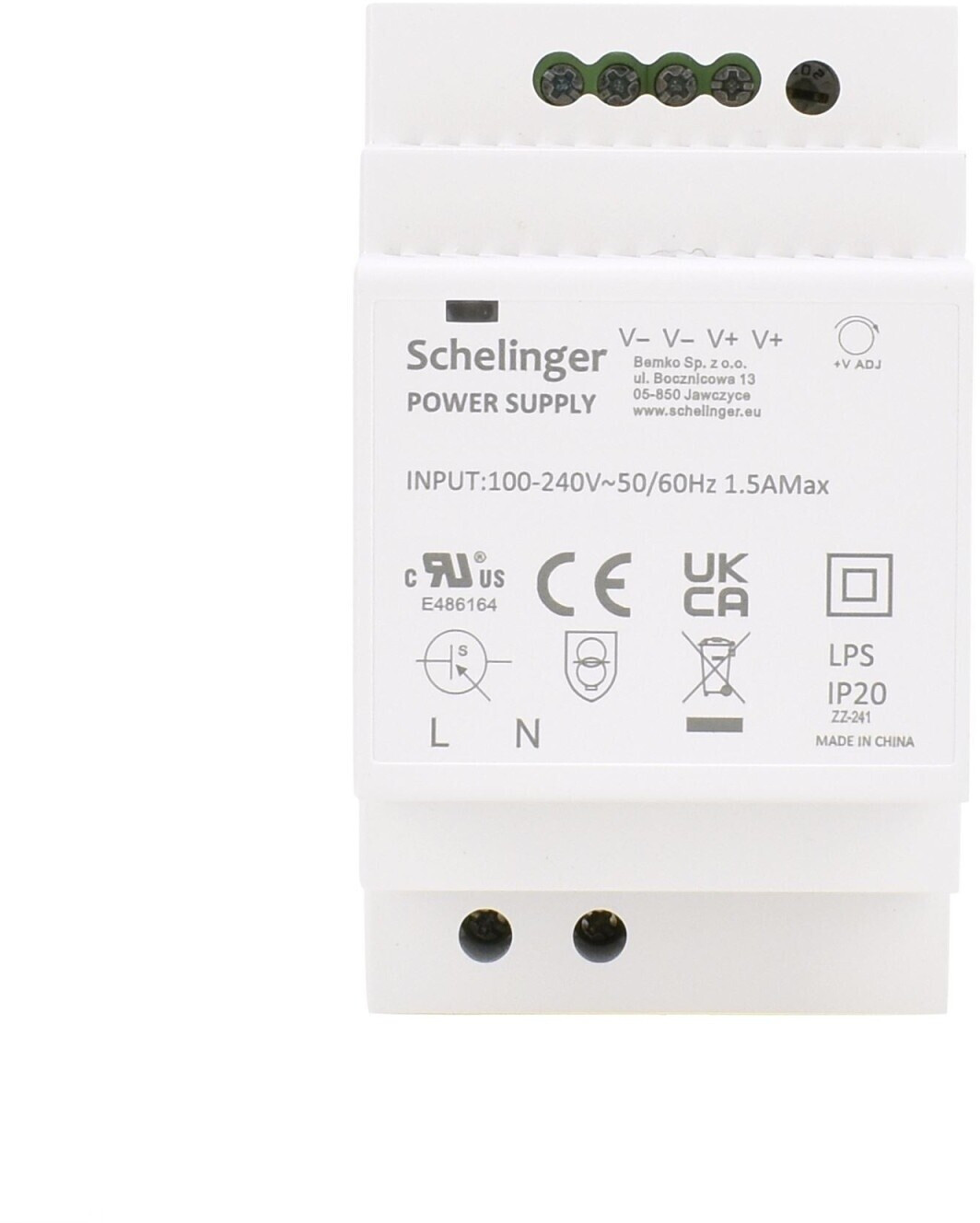 Bemko Alimentation pour rail DIN TH-35 24V DC 60W (A21-LDD060-3P-24V ...