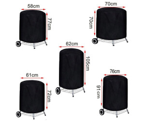 Lobwerk Grillabdeckhaube Kugelgrill/Smoker wasserdicht 105x62x62cm ab ...