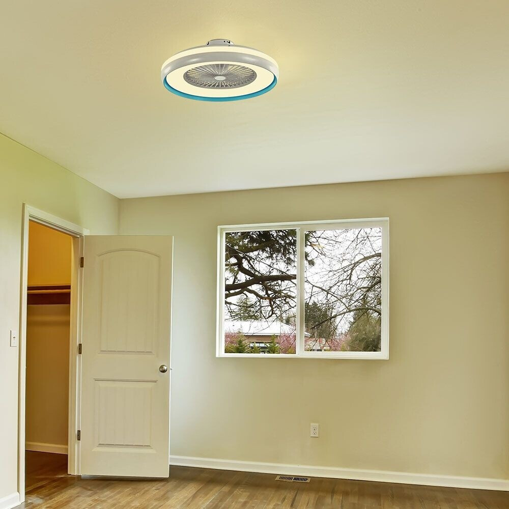 V-TAC Ventilateur de Plafond avec Lumière LED 45W CCT 3-en-1 ...