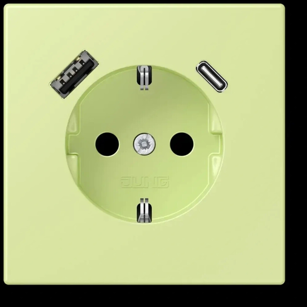 Jung LC1520-15CA222 SCHUKO-Steckdose mit USB Typ AC (LC1520-15CA222) ab ...