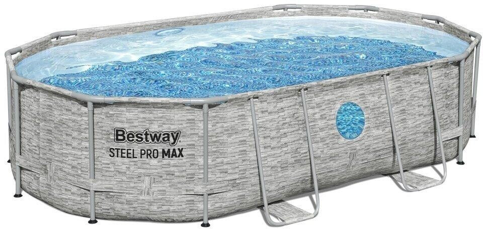 Bestway Steel Pro Max Splashview Piscine Hors-Sol Ovale 488x305x107cm ...