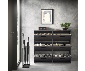 CarryHome Sam Schuhkipper 6 Klappen Anthrazit, 116x103x17cm (83206523-0 ...