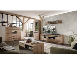 Innostyle Vitrine BELLANO Viking Oak Nature mit LED, 80x202x38cm ab 339 ...