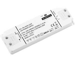 Dehner Elektronik SS 20-12VF LED-Trafo Konstantspannung 20W 12V DC ...