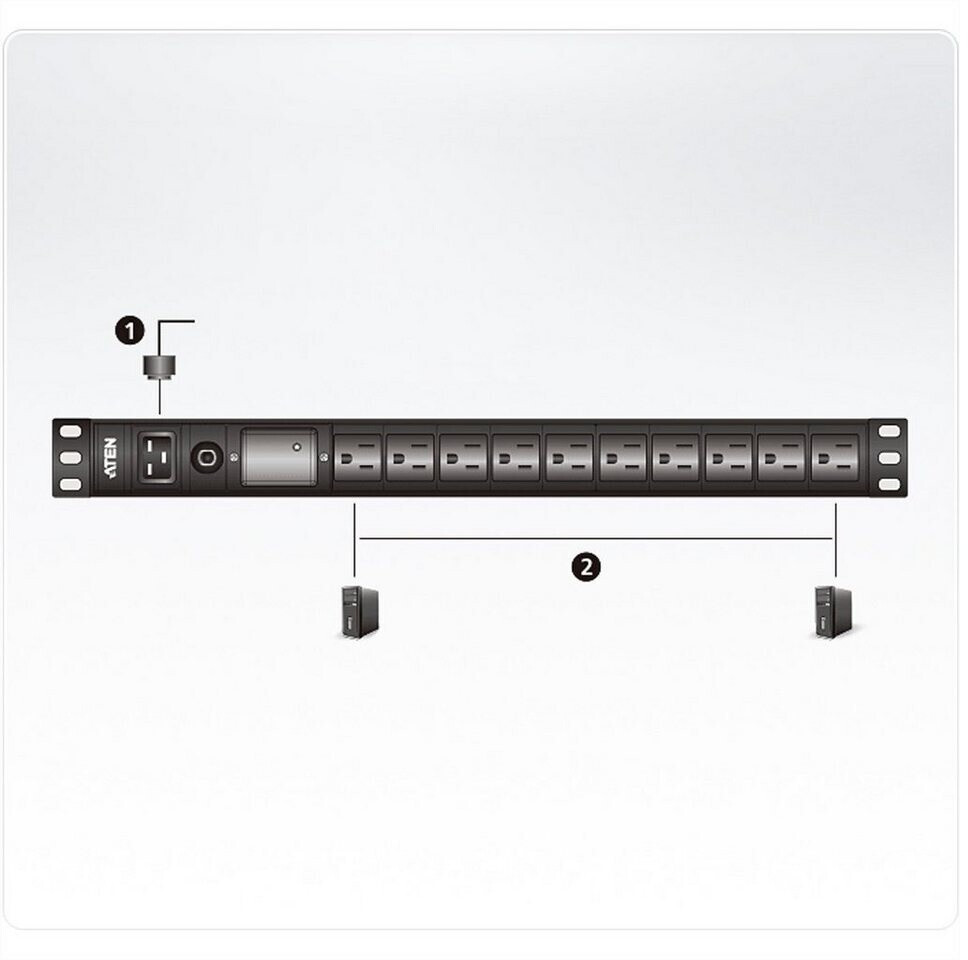Aten PE0209SG PDU 8x IEC C13, 1x IEC C19 (PE0209SG) ab 76,75 ...
