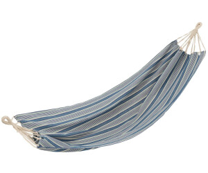 J-Line Hängematte Streifen Baumwolle/Polyester blau/weiß 200cm (51601 ...