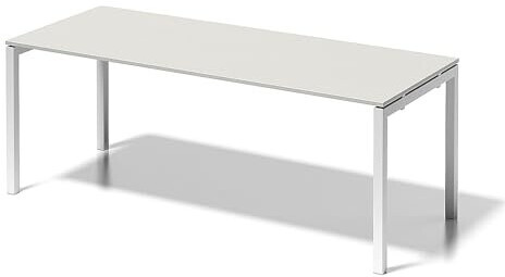 Bisley Cito Schreibtisch 200x80x74cm, Tischplatte Grauweiß, Gestell ...