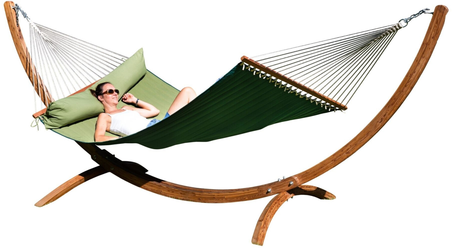 MacaMex Siesta Grande Deluxe California Hängematte mit Gestell, Olefin ...
