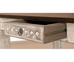 Massivmoebel24 Castle-Antik Esstisch Mango/Akazie 150x90x76cm weiß ...