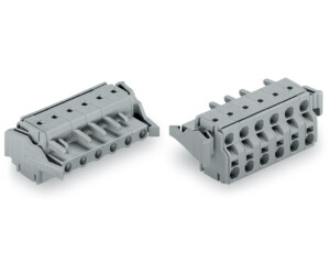 Wago 2-Leiter-Federleiste Push-in CAGE CLAMP® 2,5mm² grau (231-2205/037 ...