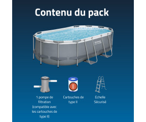 Bestway Steel Pro Max Frame Pool 427 x 250 x 100 cm Komplett-Set mit ...